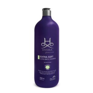 hydra professional extra soft face and body shampoo, hypoallergenic pet shampoo, cat and dog shampoo for sensitive skin and all breeds and coat types