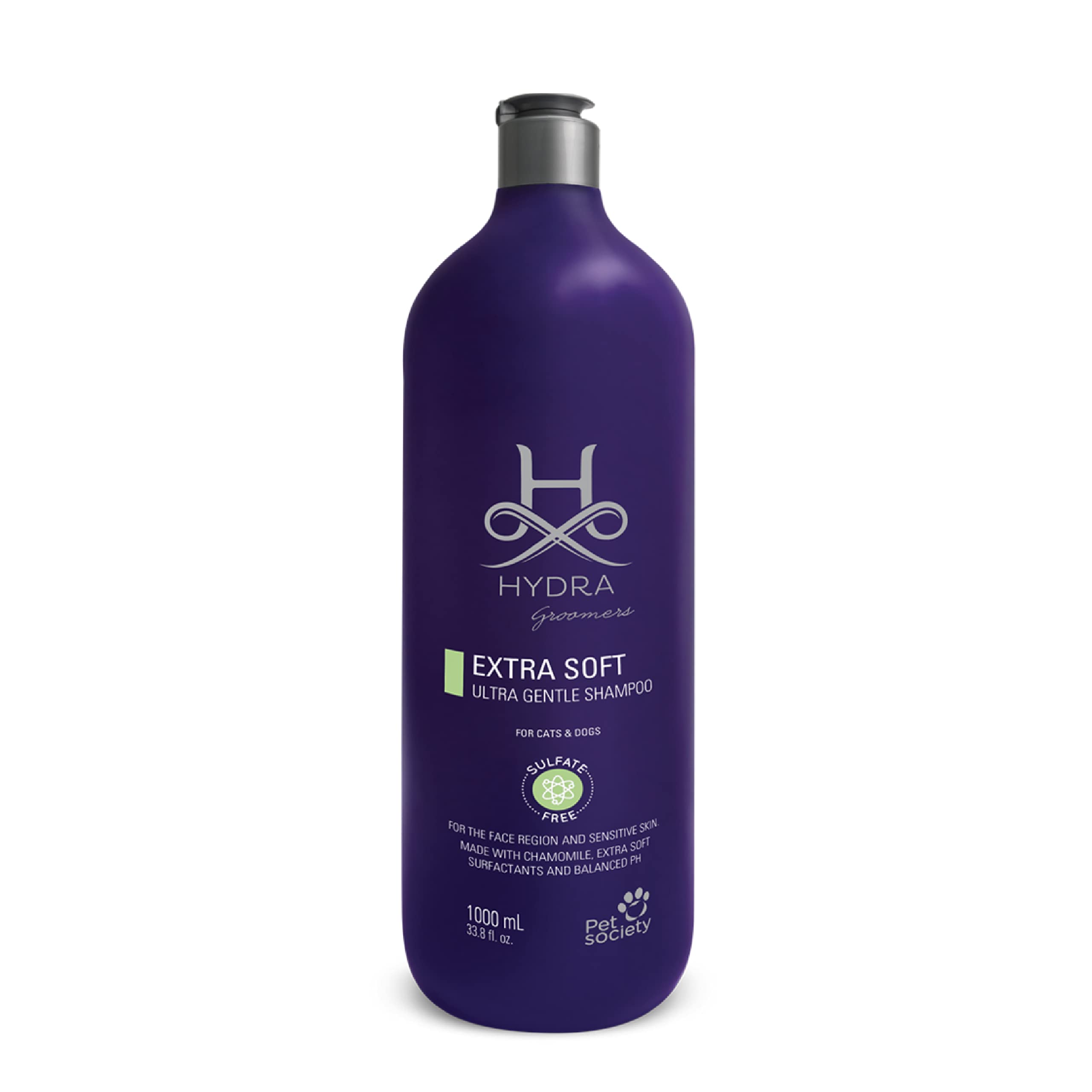 Hydra Professional Extra Soft Face and Body Shampoo, Hypoallergenic Pet Shampoo, Cat and Dog Shampoo for Sensitive Skin and All Breeds and Coat Types