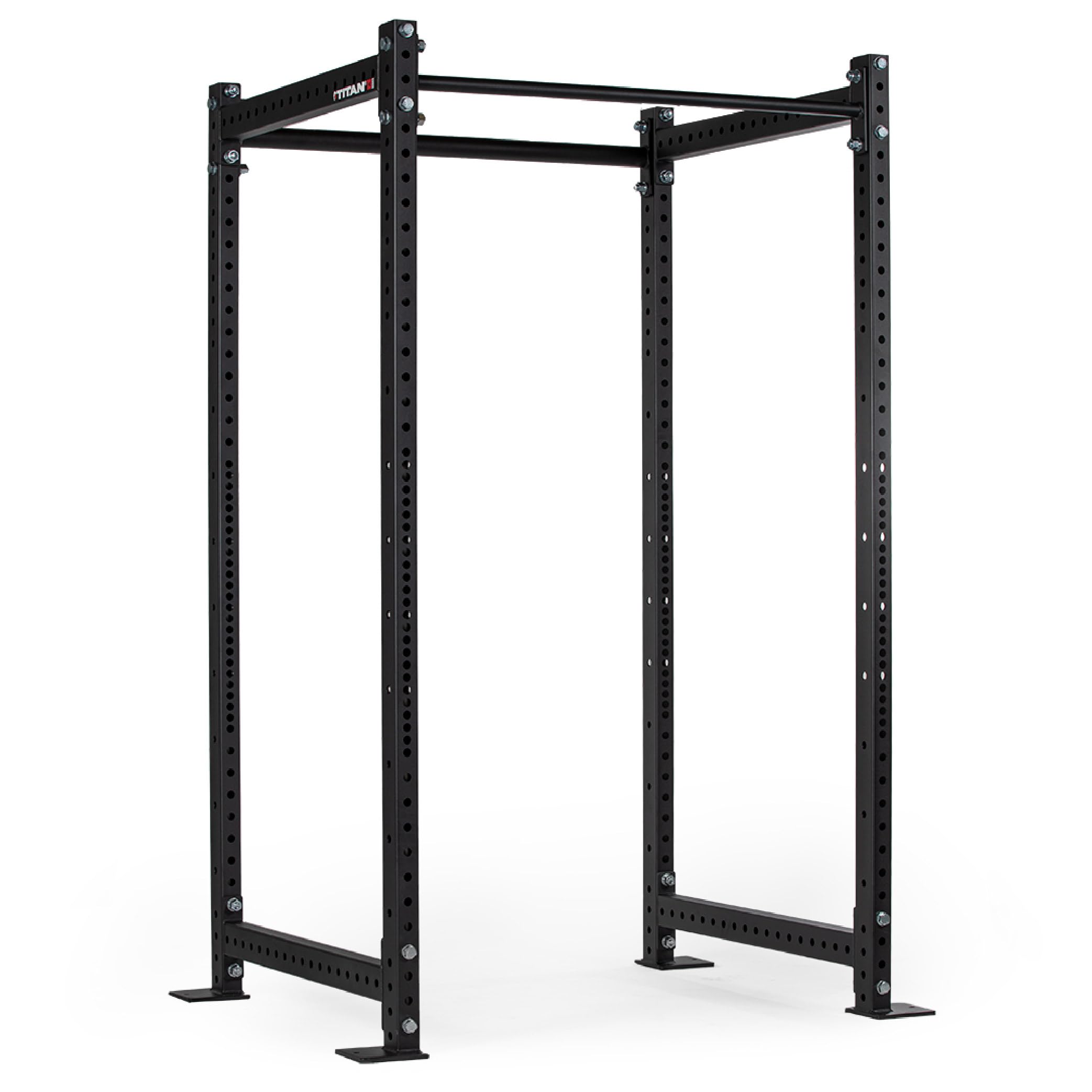 Titan Fitness T-3 Series Black Short Power Rack, 36in Depth, 1,100 LB Capacity Cage for Weightlifting and Strength Training