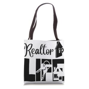 realtor life tote bag