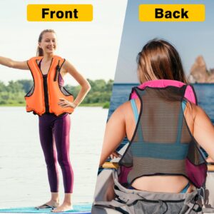 SOLY Inflatable Snorkel Vest for Adults，Snorkeling Vest，Snorkeling Vest for Kayaking Canoeing Water Sports Safety.