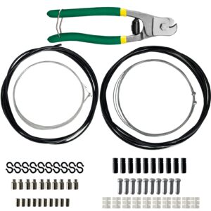 hfyzz bicycle cable cutter with universal 1×3m bike brake housing, 2×1.8m brake cable, 1×4m shift cable housing, 2×2.2m shift cable and replacement kit