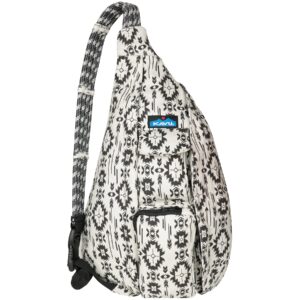 kavu organic rope bag sling crossbody backpack - stencil trace