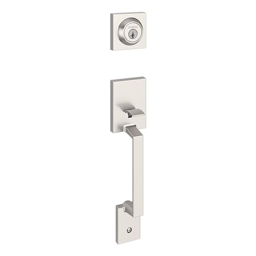 Amador/Casey Entrance Gripset - Satin Nickel + Smart Key