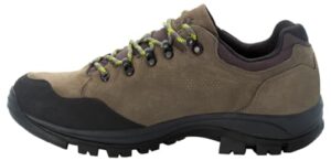 jack wolfskin men's rebellion texapore low m hiking shoe, khaki/phantom, 8