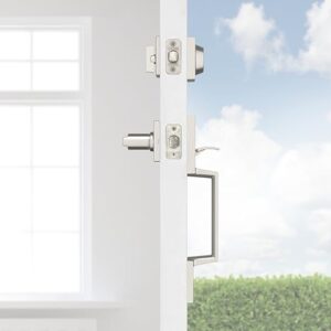 Amador/Casey Entrance Gripset - Satin Nickel + Smart Key