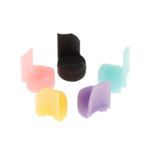 jiayouy pack of 5 soft silicone clarinet oboe thumb rest cushion thumb protector for woodwind instrument 5 colors