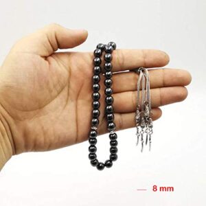 ALBASHAN Tasbih Natural Hematite muslim prayer bead misbaha Islamic Eid Adha Gift