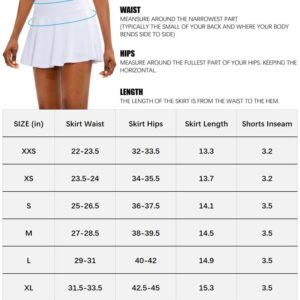 SANTINY Pleated Tennis Skirt for Women with 4 Pockets, High Waisted Athletic Golf Skorts Skirts for Running Casual (Black_M)