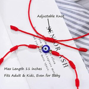 JczR.Y M Letter Disc Bracelet Charm Red Rope Blue Evil Eye Bracelet Handmade Good Luck String Protection Link Wommen's Fashion Jewelry(M)