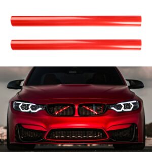 grille insert stripes replace for 2010-2016 bmw 5 series f10 f18, 520i 523i 525i 528i 530i 535i 550i accessories (red, 5 series)