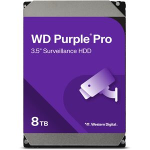 western digital 8tb wd purple pro surveillance internal hard drive hdd - sata 6 gb/s, 256 mb cache, 3.5" - wd8001purp