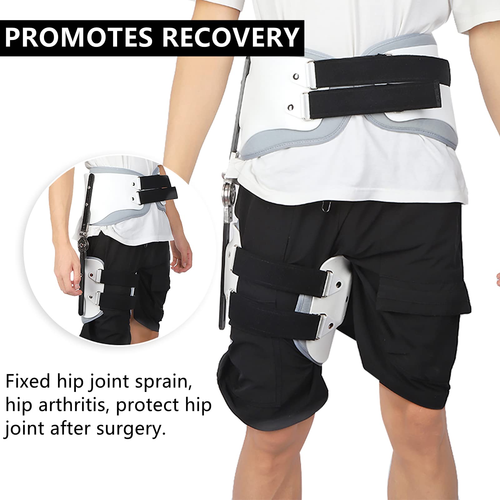 Yinhing Hip Brace -Groin Support Wrap for Hip Muscles Pain Relief Thigh Hamstring,Quadriceps,Joints Injuries Adjustable Hip Strap Pulled Muscles Hip Orthosis Compression Brace