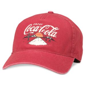 american needle coke coca cola officially licensed trailhead adjustable baseball hat (21016a-coke-cayn)