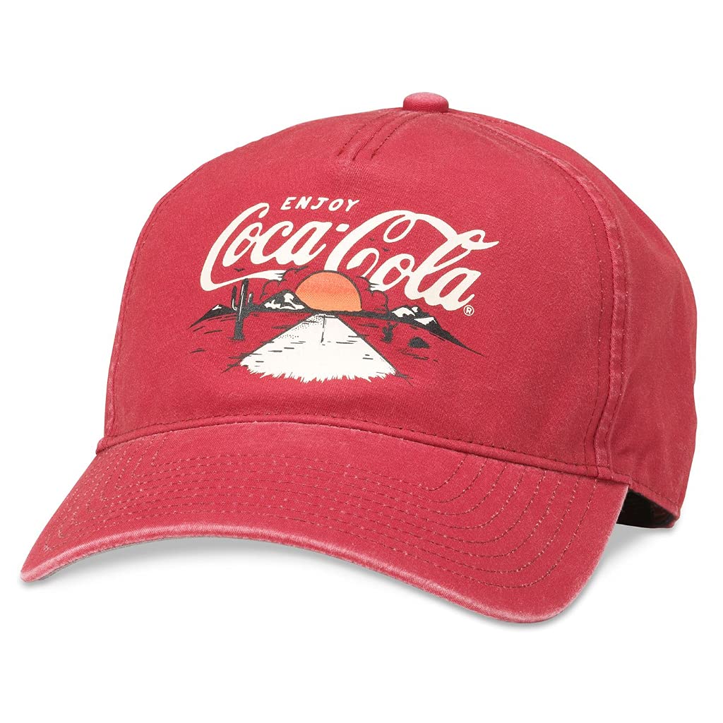 AMERICAN NEEDLE Coke Coca Cola Officially Licensed Trailhead Adjustable Baseball Hat (21016A-COKE-CAYN)