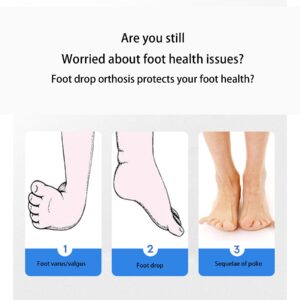 WILLQ Foot Drop Orthosis Support for Drop Foot Position Nerve Injury Relieve Pressure Ankle Foot Orthosis Ball for Effective Relief from Plantar Fasciitis Pain Achilles Tendonitis,Left,Extralarge