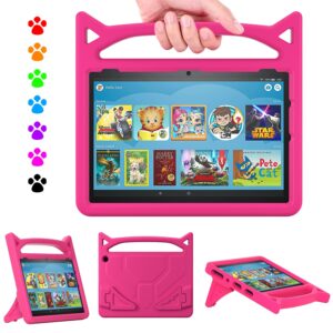 fire hd 10 tablet case for kids, ubearkk shock proof lightweight kid-proof cover with kickstand for kindle fire 10 cover amazon fire hd 10&10 plus 10.1" tablet (13th/11th generation,2023/2021 release)