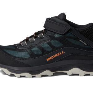 Merrell Moab Speed MID A/C WTRPF Hiking Boot, Black, 12 US Unisex Big Kid