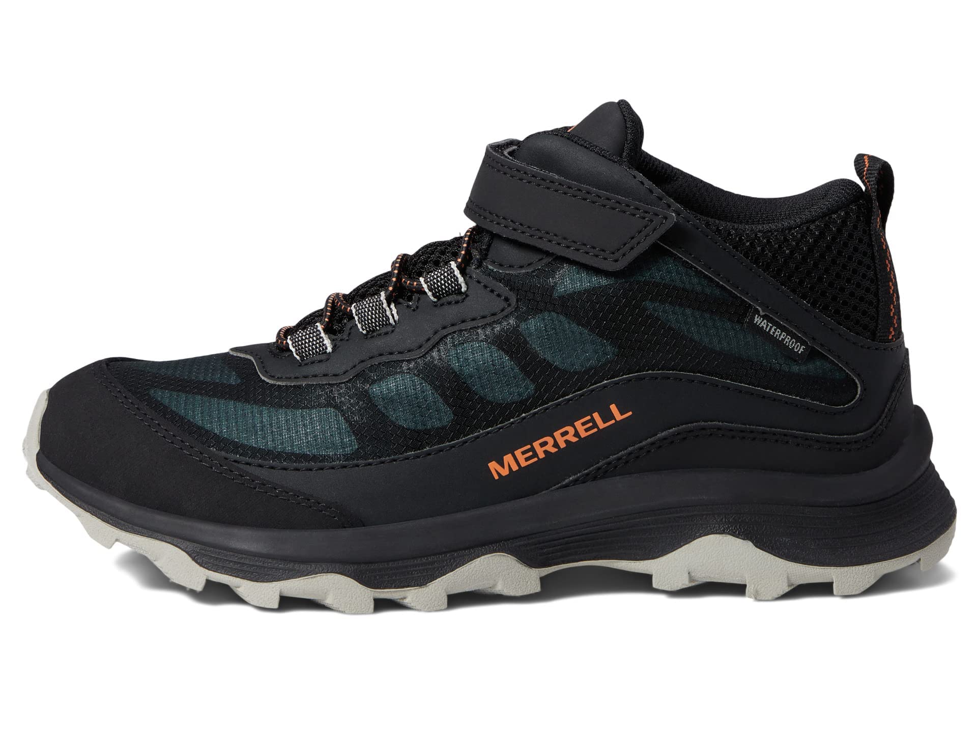 Merrell Moab Speed MID A/C WTRPF Hiking Boot, Black, 12 US Unisex Big Kid