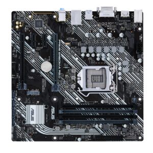 ASUS Prime B460M-A R2.0 Intel® H470 (LGA 1200) for Intel 11th gen & 10th Gen CPUs, 8 power stages, Intel® 1 Gb Ethernet, HDMI, DVI, M.2 slot, 4*SATA 6Gb/s, front USB 3.2 Gen 1, mATX motherboard