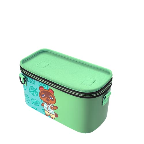 PDP Gaming Officially Licensed Switch Pull-N-Go Travel Case - Animal Crossing - Semi-Hardshell Protection - Protective PU Leather - Holds 14 Games - Works with Switch OLED & Lite - Perfect for Kids