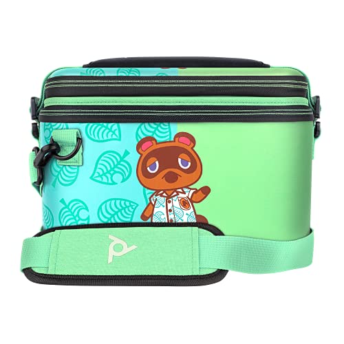 PDP Gaming Officially Licensed Switch Pull-N-Go Travel Case - Animal Crossing - Semi-Hardshell Protection - Protective PU Leather - Holds 14 Games - Works with Switch OLED & Lite - Perfect for Kids