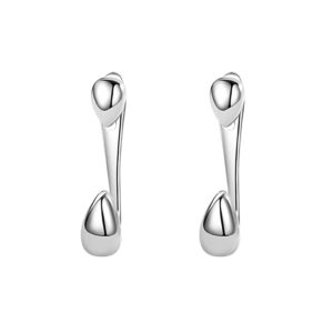 SLUYNZ 925 Sterling Silver Jacket Earrings Studs for Women Teens Droplet Front Back Earrings (A-Silver)