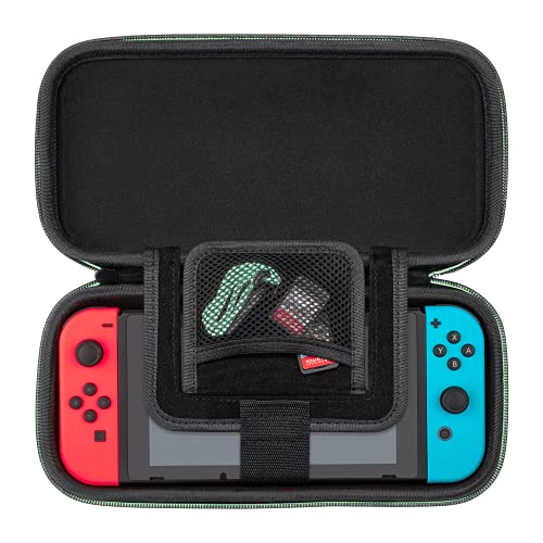 PDP Gaming Officially Licensed Switch Pull-N-Go Travel Case - Animal Crossing - Semi-Hardshell Protection - Protective PU Leather - Holds 14 Games - Works with Switch OLED & Lite - Perfect for Kids