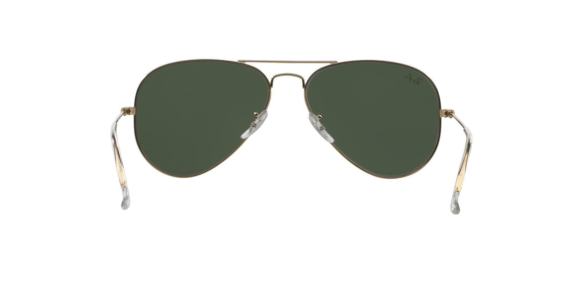 Ray-Ban RB3025 Metal Aviator Sunglasses + Vision Group Accessories Bundle,unisex-adult (Arista/Crystal Green, 58)