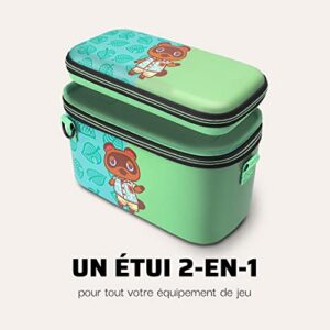 PDP Gaming Officially Licensed Switch Pull-N-Go Travel Case - Animal Crossing - Semi-Hardshell Protection - Protective PU Leather - Holds 14 Games - Works with Switch OLED & Lite - Perfect for Kids