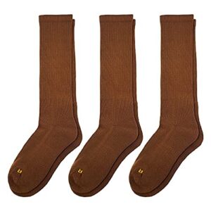 socks for heroes coyote brown moisture wicking, breathable over the calf foot socks | quick dry boot socks | made in usa