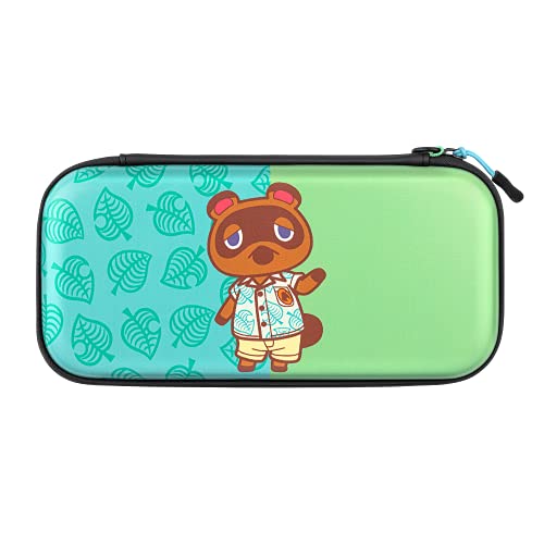 PDP Gaming Officially Licensed Switch Pull-N-Go Travel Case - Animal Crossing - Semi-Hardshell Protection - Protective PU Leather - Holds 14 Games - Works with Switch OLED & Lite - Perfect for Kids