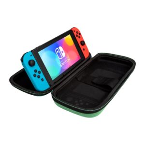 PDP Gaming Officially Licensed Switch Pull-N-Go Travel Case - Animal Crossing - Semi-Hardshell Protection - Protective PU Leather - Holds 14 Games - Works with Switch OLED & Lite - Perfect for Kids