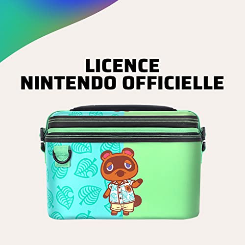 PDP Gaming Officially Licensed Switch Pull-N-Go Travel Case - Animal Crossing - Semi-Hardshell Protection - Protective PU Leather - Holds 14 Games - Works with Switch OLED & Lite - Perfect for Kids