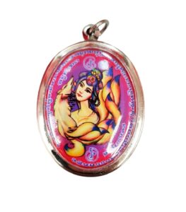 miracle amulet magic thai inn koo couple 9 tails fox lady spells charm talisman occult sorcery love lover couple money forture business luck blessing by arjarn ton