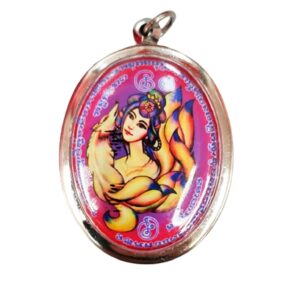 Miracle Amulet Magic Thai Inn koo Couple 9 Tails Fox Lady Spells Charm Talisman Occult Sorcery Love Lover Couple Money Forture Business Luck Blessing by Arjarn Ton