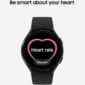 SAMSUNG Galaxy Watch 4 44mm Smartwatch with ECG Monitor Tracker for Health, Fitness, Running, Sleep Cycles, GPS Fall Detection, Bluetooth, US Version, Black