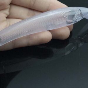 10PCS Unpainted topwater Minnow Fishing Lure 158mm 13.5g Crankbait Artificial Hard Bait Carp Pike Bass Wobblers Deep Diving Fishing jerkbait 9# Free Eye