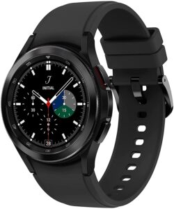 samsung galaxy watch 4 classic 42mm smartwatch with ecg monitor tracker for health, fitness, running, sleep cycles, gps fall detection, bluetooth, us version, black