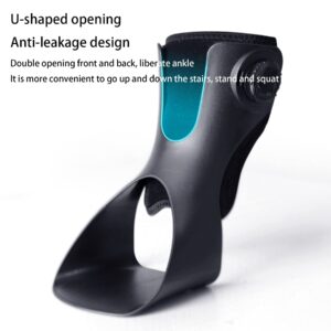 WILLQ Foot Drop Orthosis Ankle Foot Orthosis for Ankle Mobility Aid for Dorsiflexion Movement Left and Right Support for Drop Foot Nerve Injury Relieve Pressure Recreates Natural Gait,Right,Small