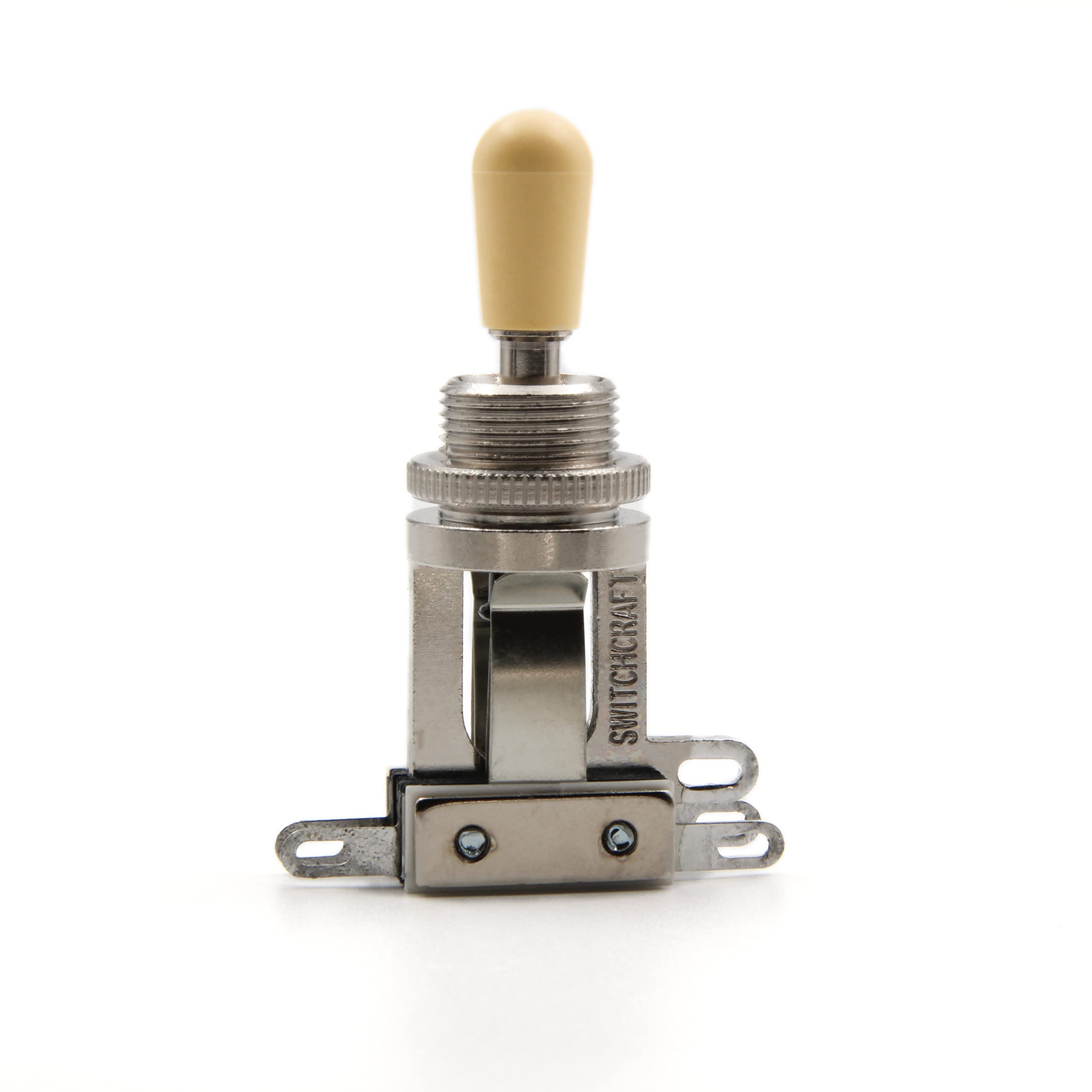 Switchcraft 3 Way Toggle Switch w/Genuine Tip, Short Toggle for Les Paul Electric Guitar (Cream Tip)