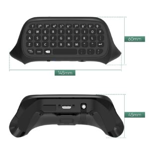 Wireless Controller Keyboards for Xbox Series X/S, 2.4G USB Receiver Controller Qwerty Keypad & Chatpad with 3.5mm Audio/Original Jack, Text Message & Voice Chat, for Xbox Series S/Series X/One/One S