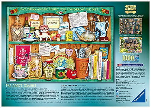 Ravensburger The Cook's Cabinet 1000 Piece Jigsaw Puzzles for Adults & Kids Age 12 Years Up