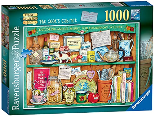 Ravensburger The Cook's Cabinet 1000 Piece Jigsaw Puzzles for Adults & Kids Age 12 Years Up