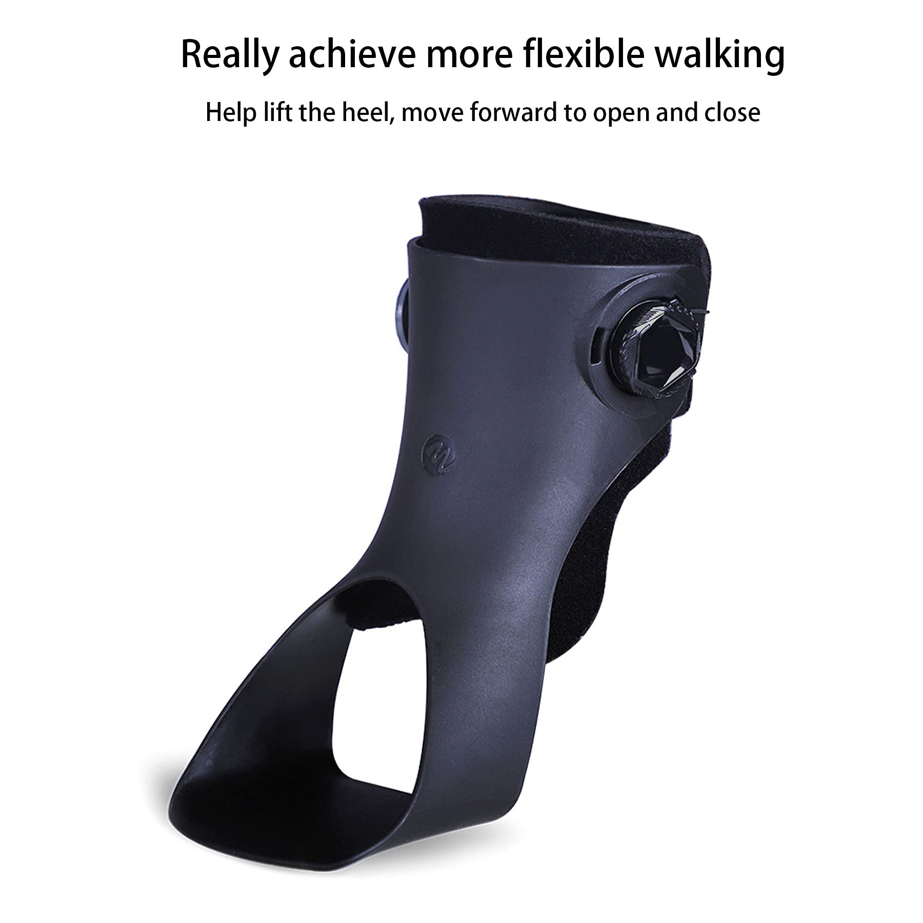 WILLQ Foot Drop Orthosis Ankle Foot Orthosis for Ankle Mobility Aid for Dorsiflexion Movement Left and Right Support for Drop Foot Nerve Injury Relieve Pressure Recreates Natural Gait,Right,Small