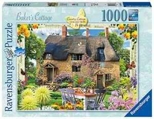 ravensburger country cottage no.14 - baker's cottage 1000 piece jigsaw puzzles for adults & kids age 12 years up