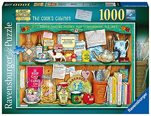 Ravensburger The Cook's Cabinet 1000 Piece Jigsaw Puzzles for Adults & Kids Age 12 Years Up