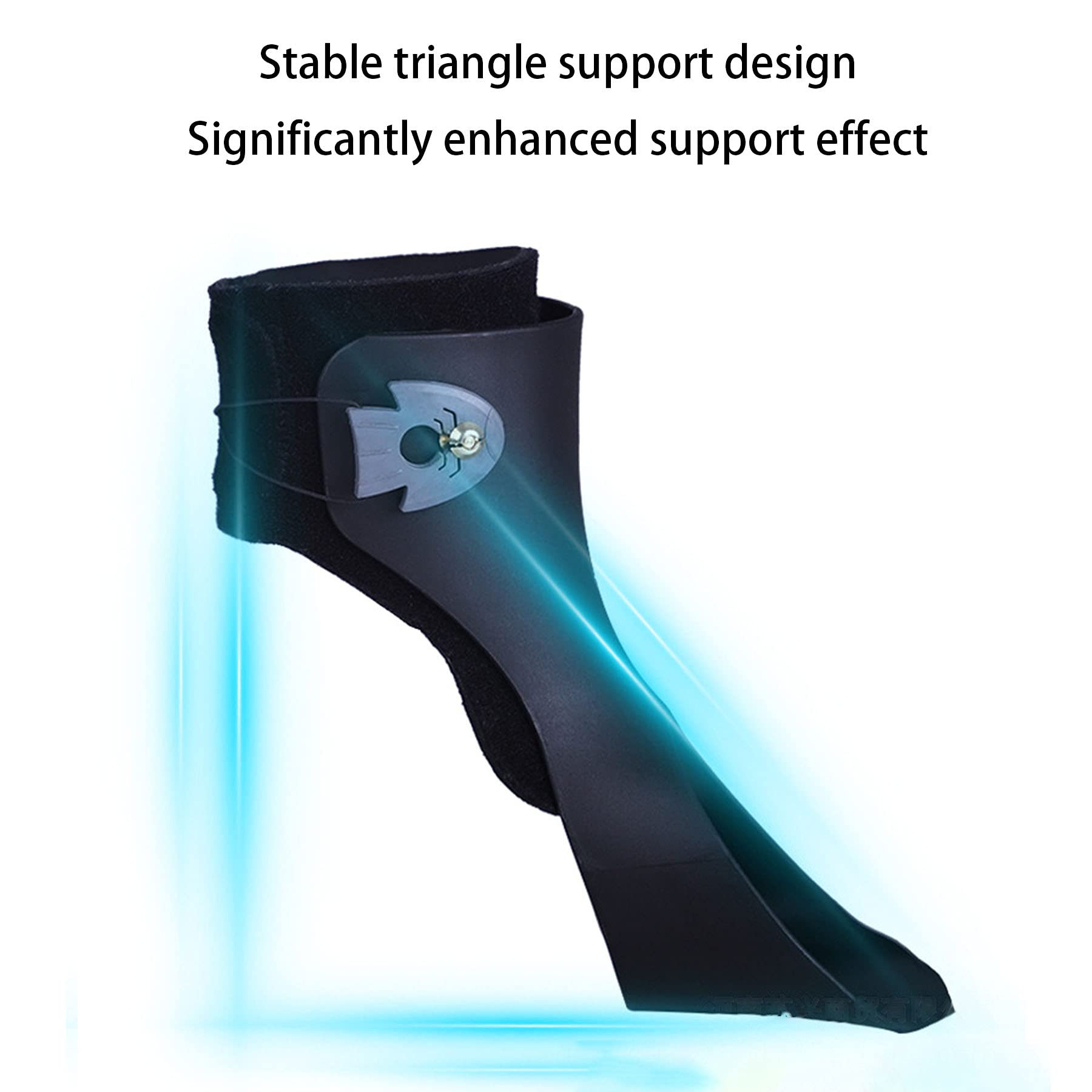 WILLQ Foot Drop Orthosis Ankle Foot Orthosis for Ankle Mobility Aid for Dorsiflexion Movement Left and Right Support for Drop Foot Nerve Injury Relieve Pressure Recreates Natural Gait,Right,Small