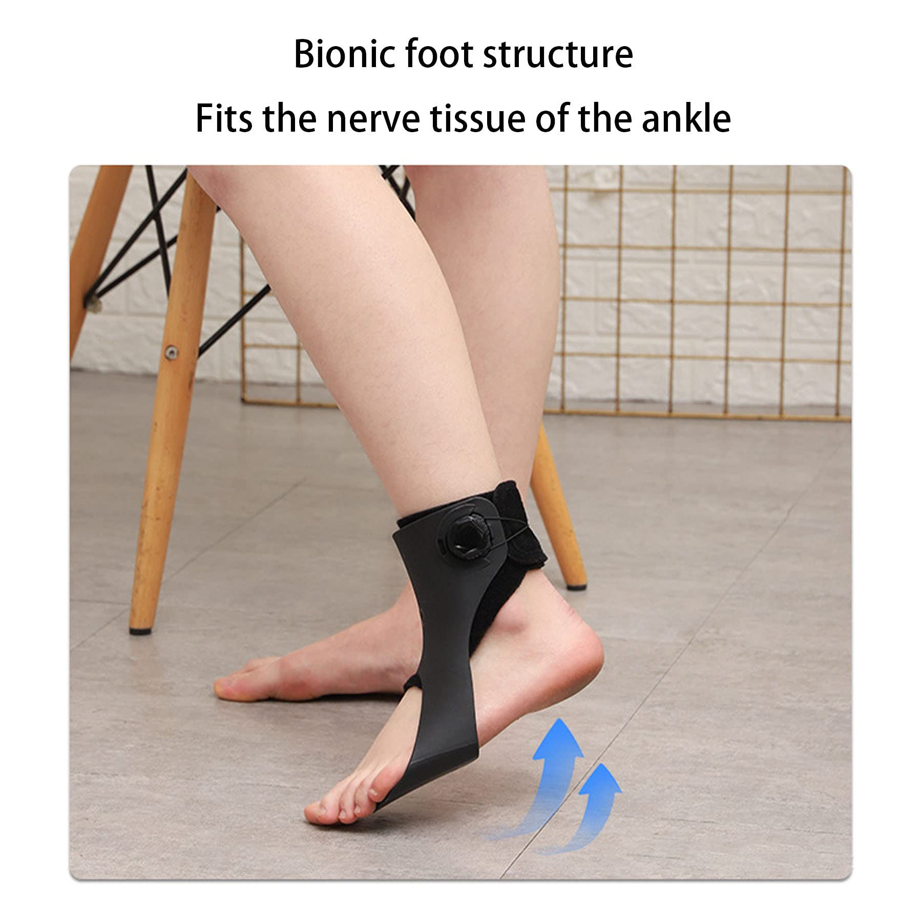 WILLQ Foot Drop Orthosis Ankle Foot Orthosis for Ankle Mobility Aid for Dorsiflexion Movement Left and Right Support for Drop Foot Nerve Injury Relieve Pressure Recreates Natural Gait,Right,Small