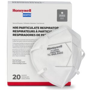 Honeywell Safety Products NIOSH-Approved N95 Flatfold Project Respirator, 20-pack (RWS-54038)